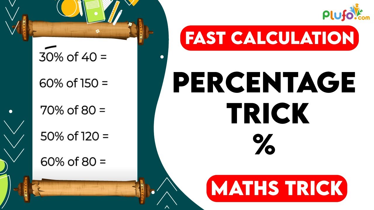 Percentage trick || Find out the answer in a second - #maths #trick #fast #calculation #shorts