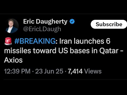 Iran Fires 6 Missiles At United States Bases