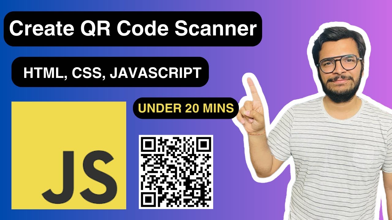 Create QR Code Scanner with html, css and javascript 2024 | html5-qrcode tutorial | JS Project
