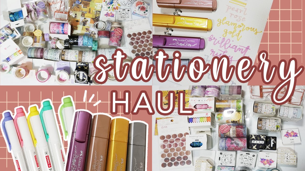 ✨ 🌟  HUGE STATIONERY HAUL!!!! // Shopee Philippines //(stickers, washi tapes, highlighter pens, etc)