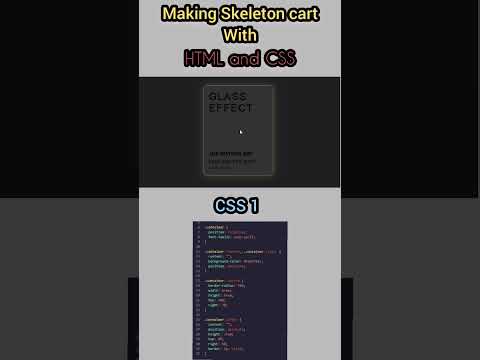 making Skeleton bank cart with HTML and CSS. #coding #dev #webdesign #html #css #programming #code