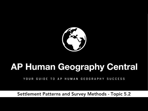 Settlement Patterns and Survey Methods - AP Human Geography - Topic 5.2