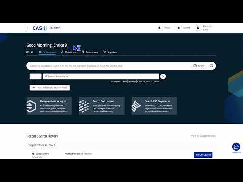 How to Perform a Reaction Search With Known Substances | Reaction Searching in CAS SciFinder