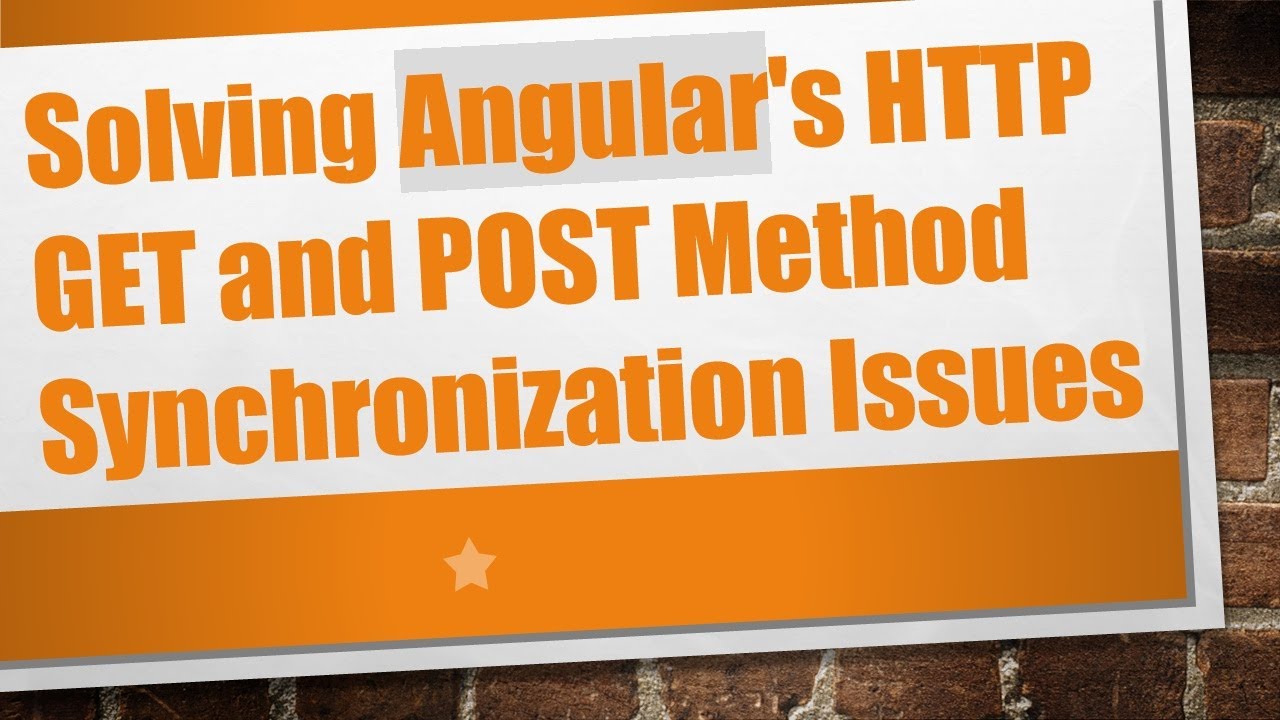 Solving Angular's HTTP GET and POST Method Synchronization Issues