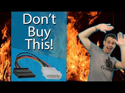Molex to SATA Adapters - Why you should avoid them!