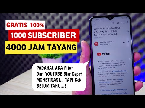 Cara Menambah Subscriber YouTube TERBARU 2024 | 1000 Subscriber 4000 Jam Tayang