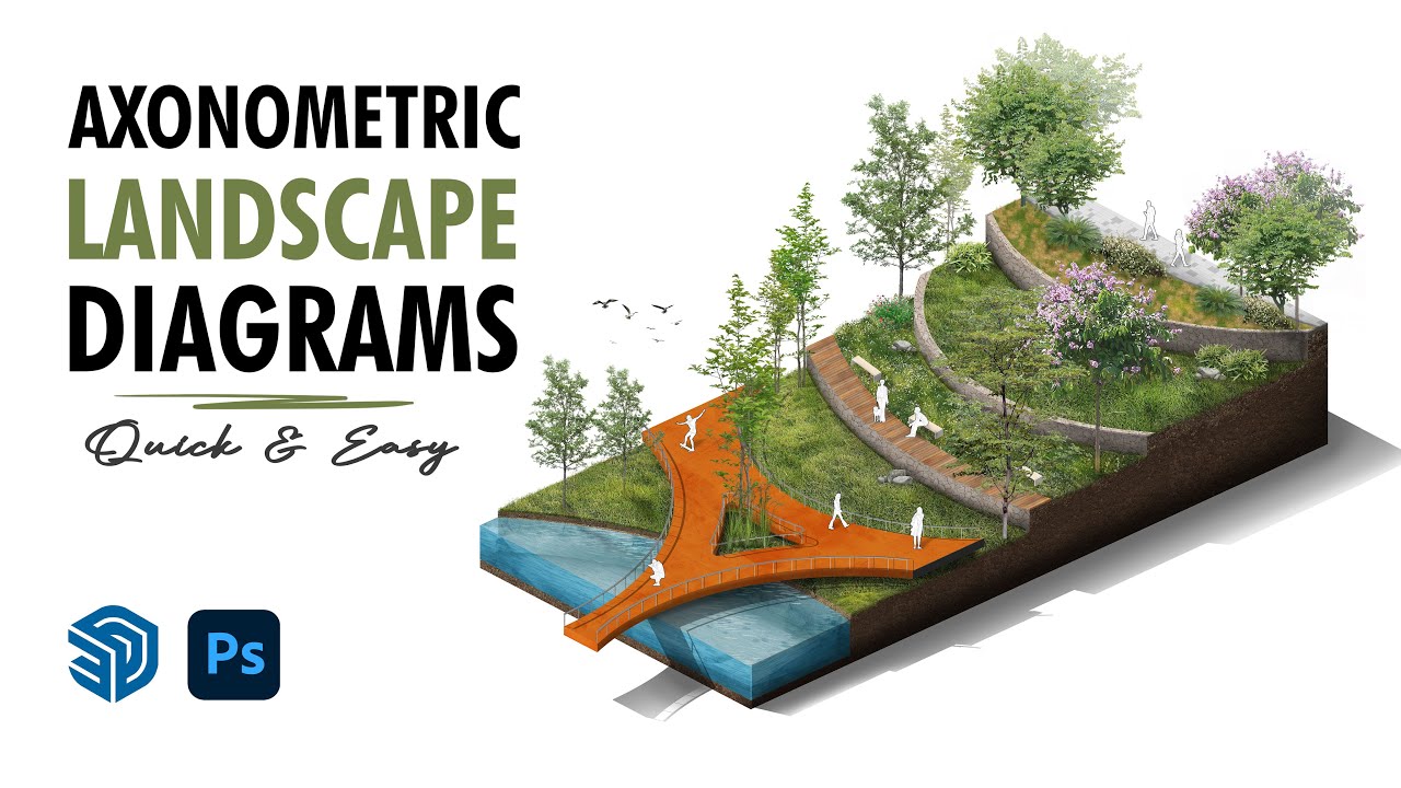 Axonometric Architecture Diagram Tutorial | QUICK & EASY | Beginner Level