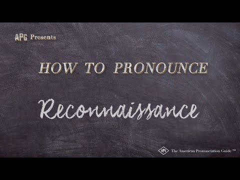 How to Pronounce Reconnaissance (Real Life Examples!)