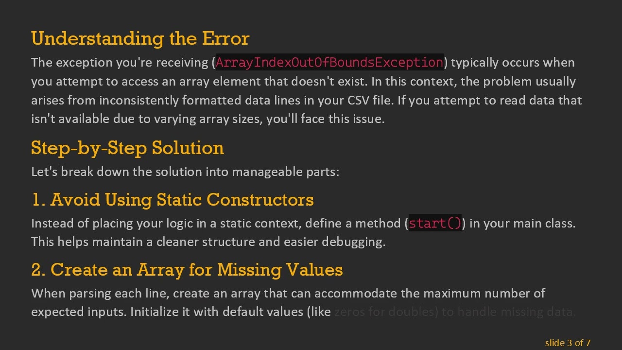 Resolving the ArrayIndexOutOfBoundsException in Java When Reading CSV Files into an ArrayList