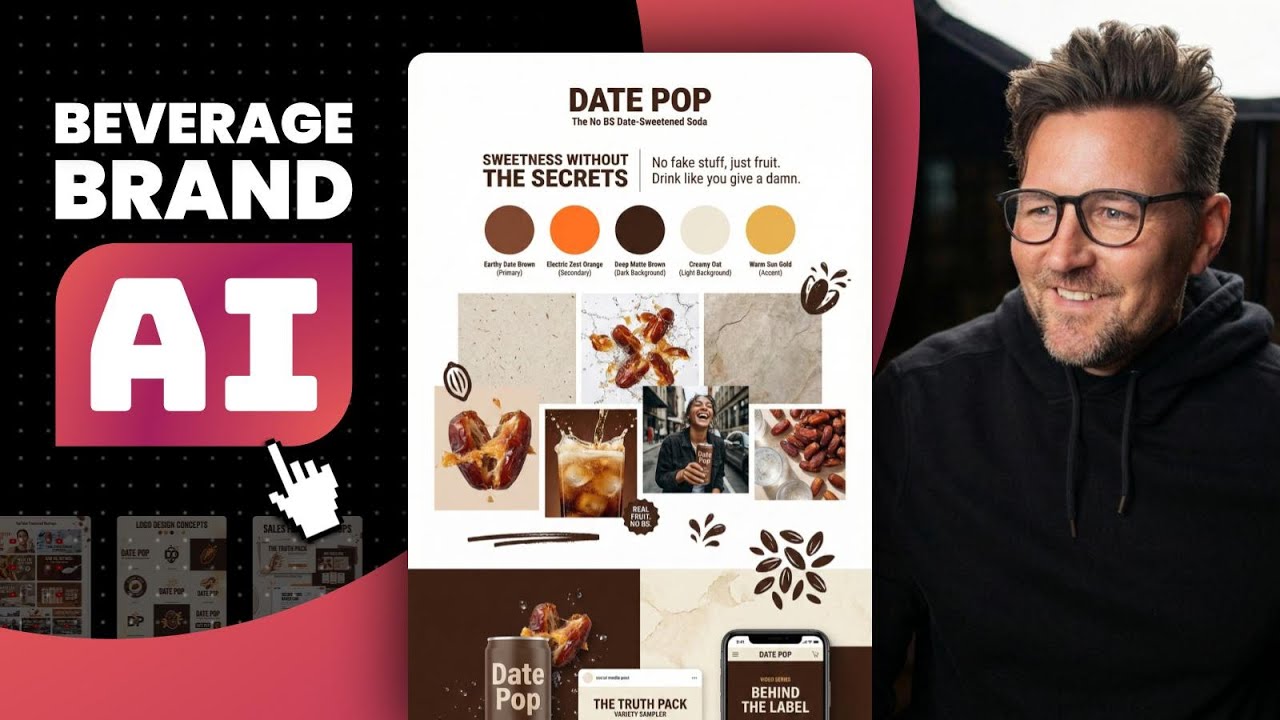 I built this BEVERAGE brand in 30 mins with AI (Live Demo)