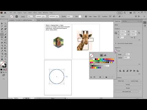 Clipping Mask in Illustrator CC 2024