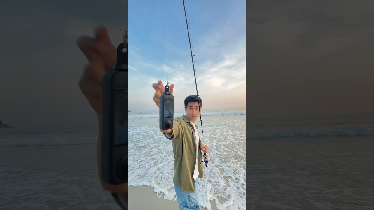 Wasn't expecting to capture that underwater 😅 #Insta360 #fishing #funny #funnyshorts #shorts #fyp