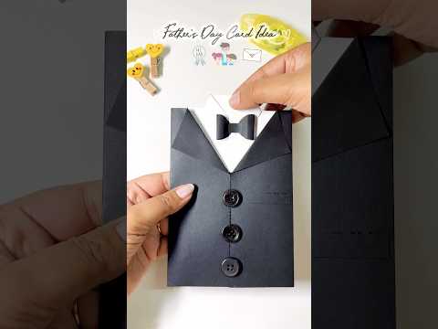 Father’s Day Card Idea | Diy Easy 🧔🏻♂️💓🎀💌 #shorts #diy #craft #birthdaycard #fathersday