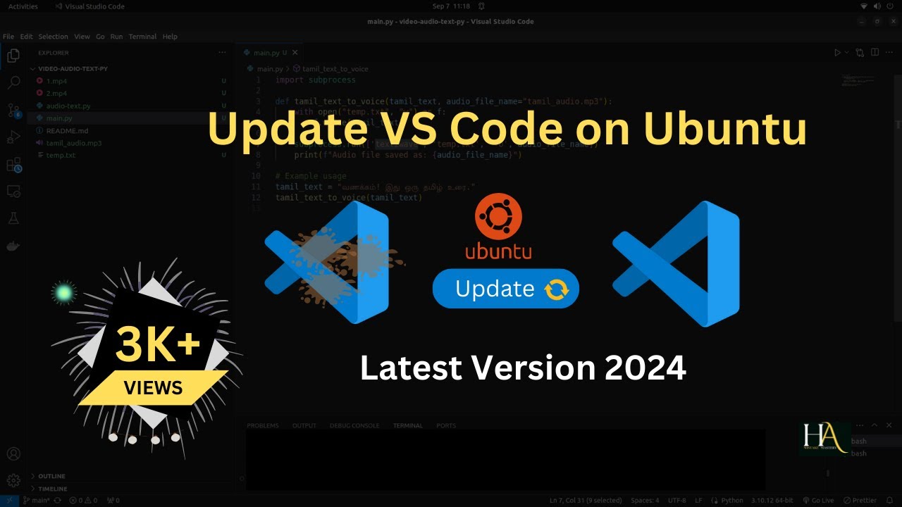 How to Update VS Code to Latest Version on Ubuntu (2024) #vscode #visualstudio #visualstudiocode