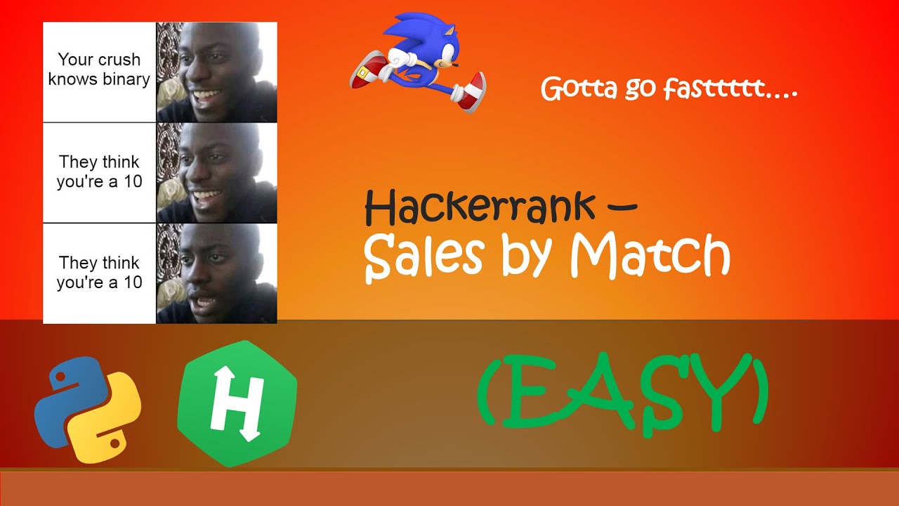 Hackerrank - Sales by Match walkthrough #Python #Hackerrank