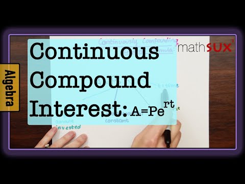 Compound Interest Formula Continuously