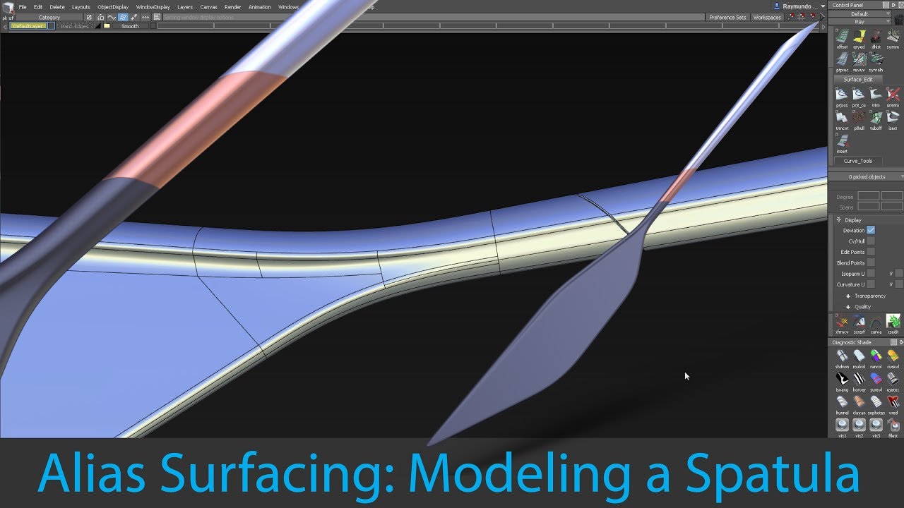 Alias Surfacing: Modeling a Spatula