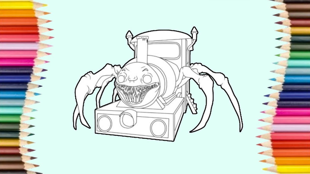 Choo-Choo Charles Coloring pages / How to draw CHOO CHOO CHARLES