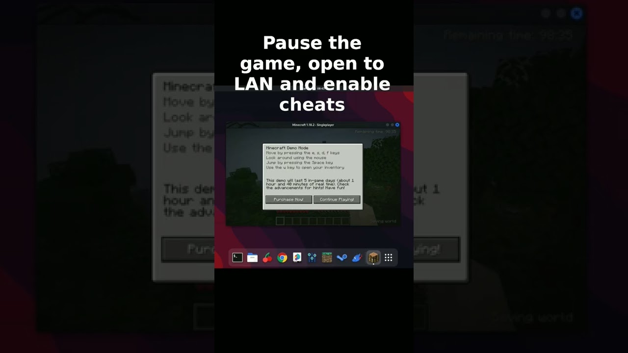 How to play on Servers in Minecraft Demo Mode #shorts #minecraft