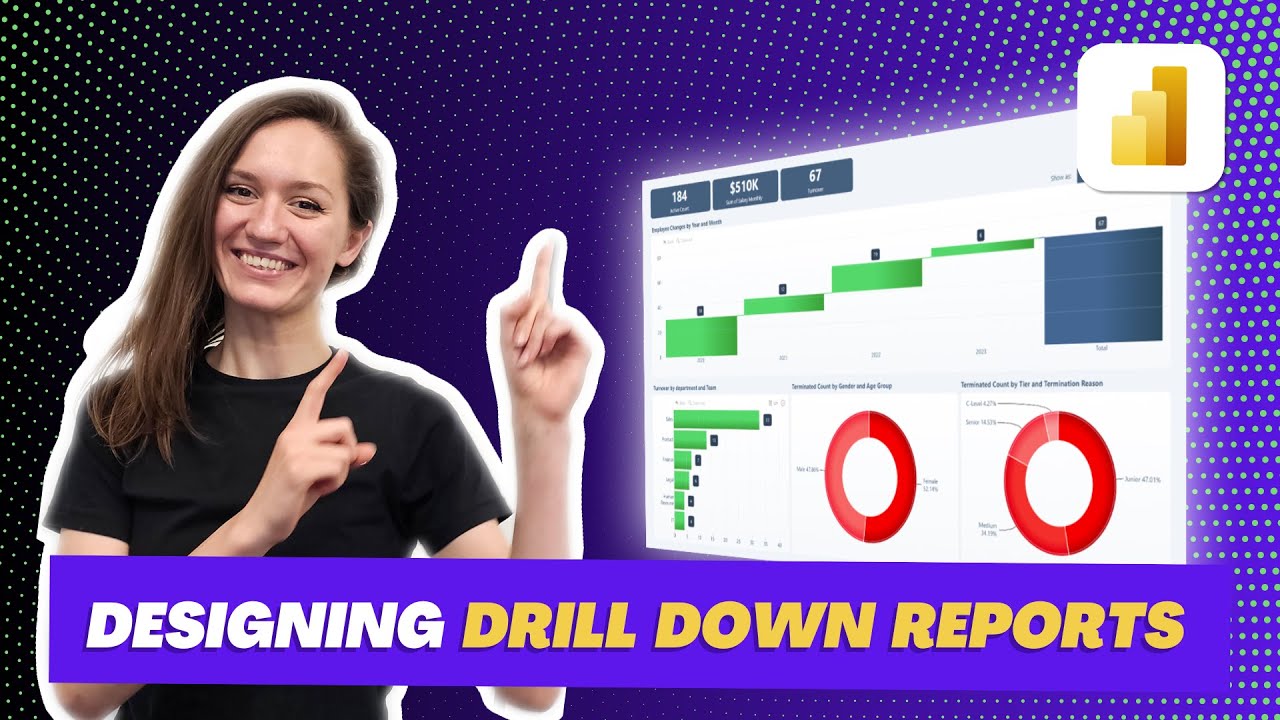 Start To Create Power BI Dashboard Design | Drill Down Reports