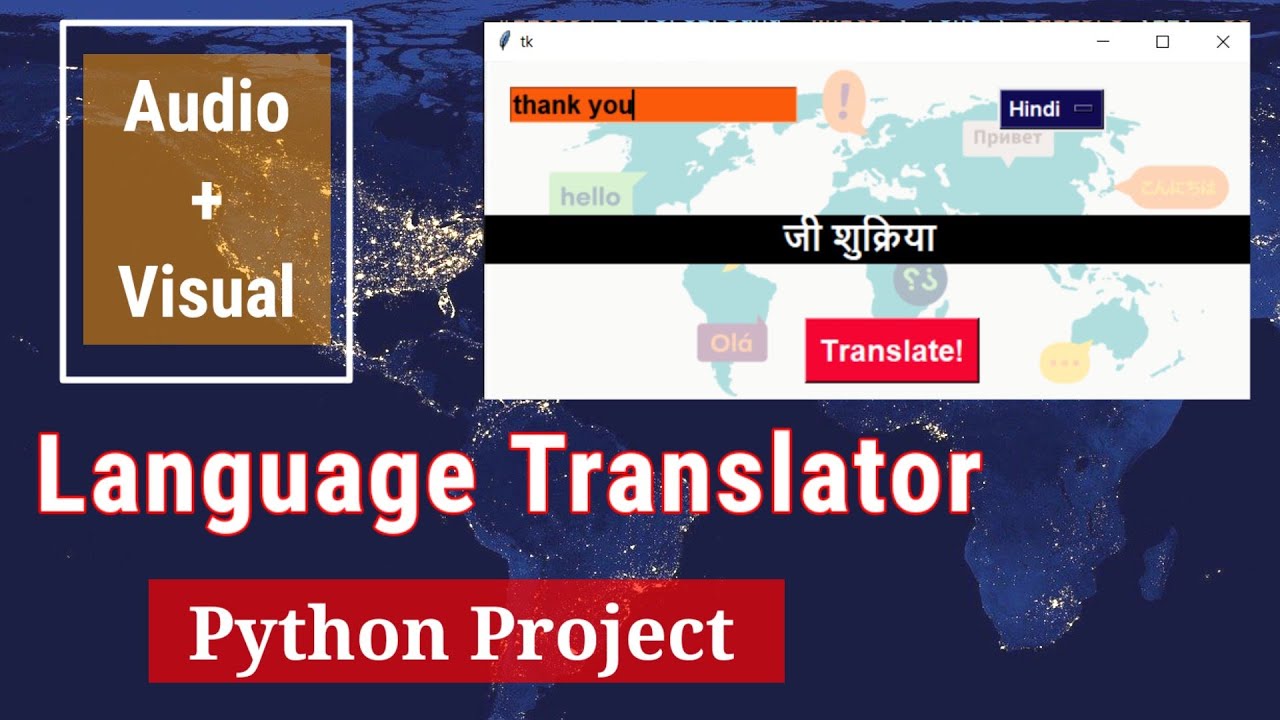 Language Translator in Python | Language Translator using googletrans and gTTS | Python Project