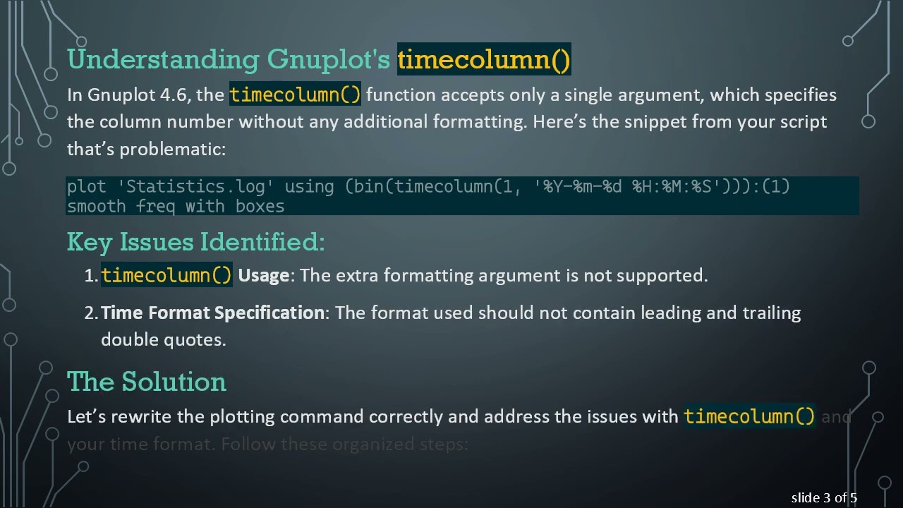Creating a Histogram of Events with Gnuplot: Fixing the Timecolumn Issue