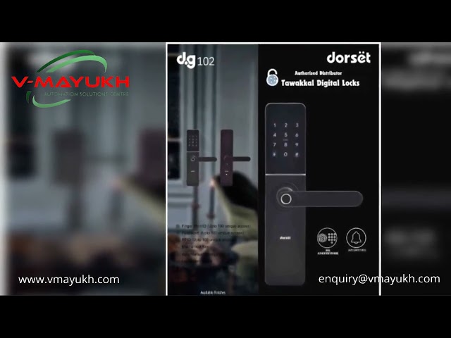 Digital Door Lock - Dorset DG 202 MGM Steel Graphite Matt Finish Smart ...