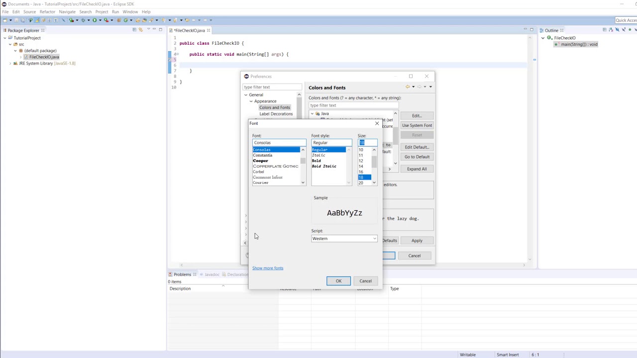Eclipse Tutorial | How to increase font size of code in Eclipse Editor