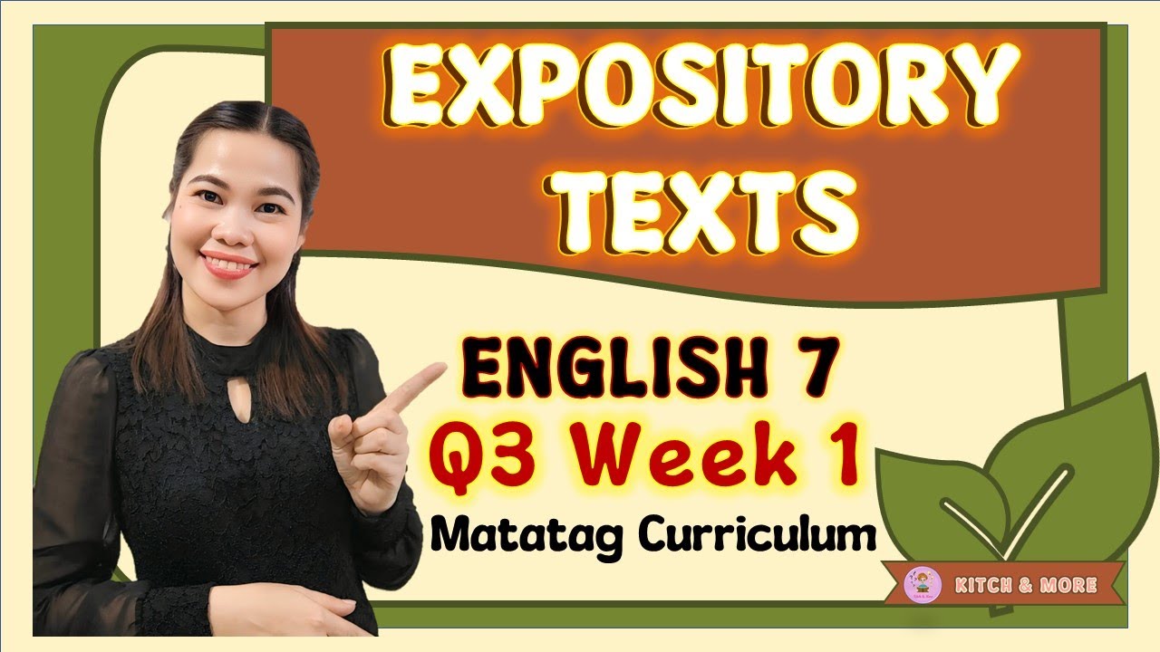 Understanding Expository Texts: A Comprehensive Guide for Grade 7 ...
