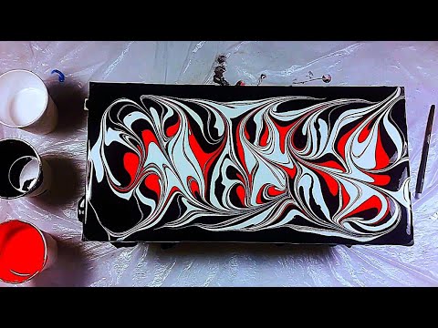 Acrylic Pouring Comparison – Finger vs Ball Swipe | Beginner Test with 2 Pouring Techniques
