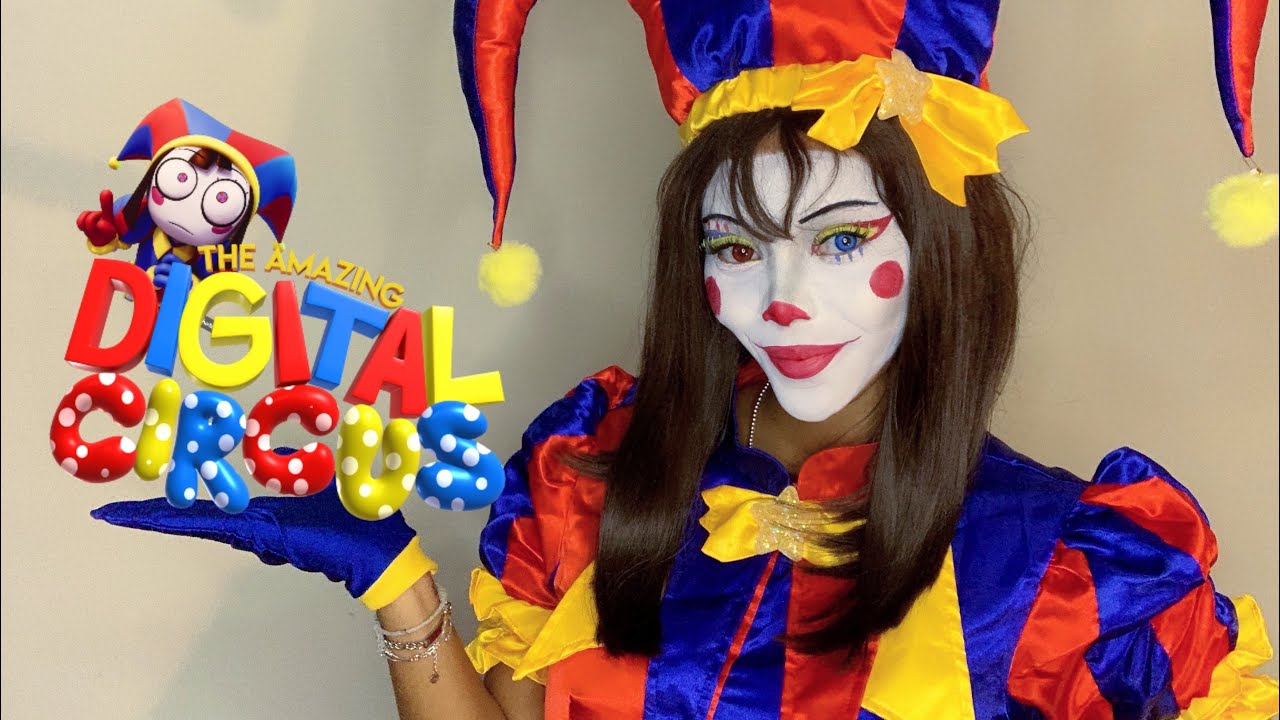 The amazing digital circus pomni makeup face paint tutorial 