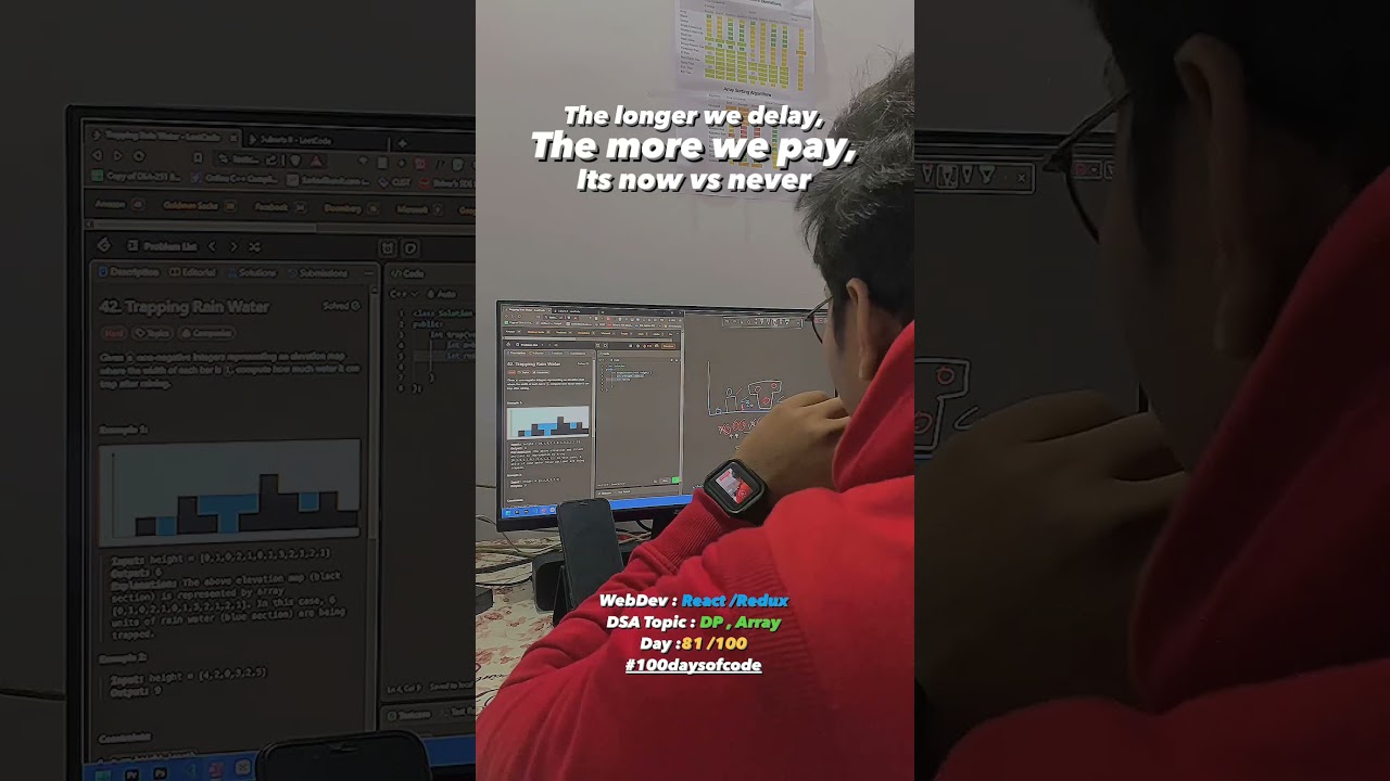 Day 81 of #100daysofcode  #coding  #consistency  #preparation  #softwareengineer #100daysofcoding