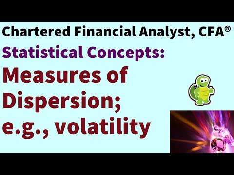Level 1 Chartered Financial Analyst (CFA ®): Measures of dispersion including volatility