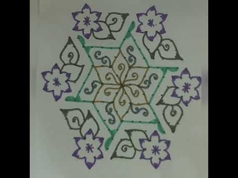 17-9 dot Rangoli design