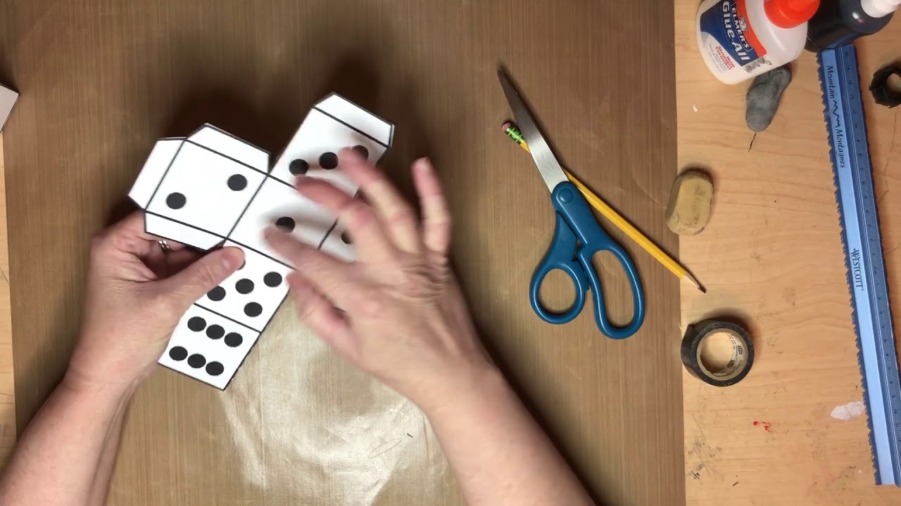 How to make a paper dice.