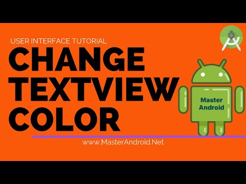 Learn How to change Textview color in android studio TextView Tutorial part 2 - Mind Luster