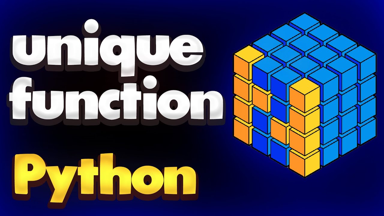 Unique function in NumPy Python | Module NumPy Tutorial - Part 18