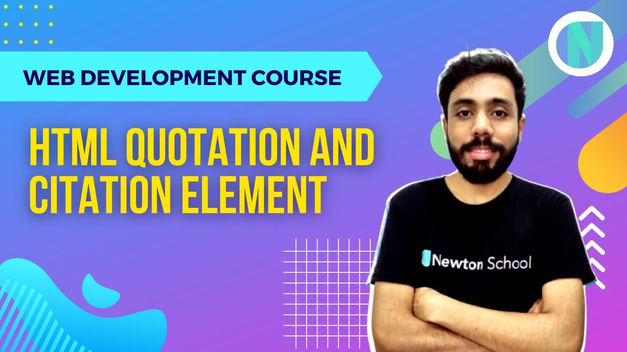 Lecture 6 HTML Quotation and Citation Element | | Web Development Series | HTML CSS JS