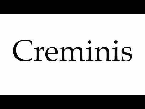 How to Pronounce Creminis