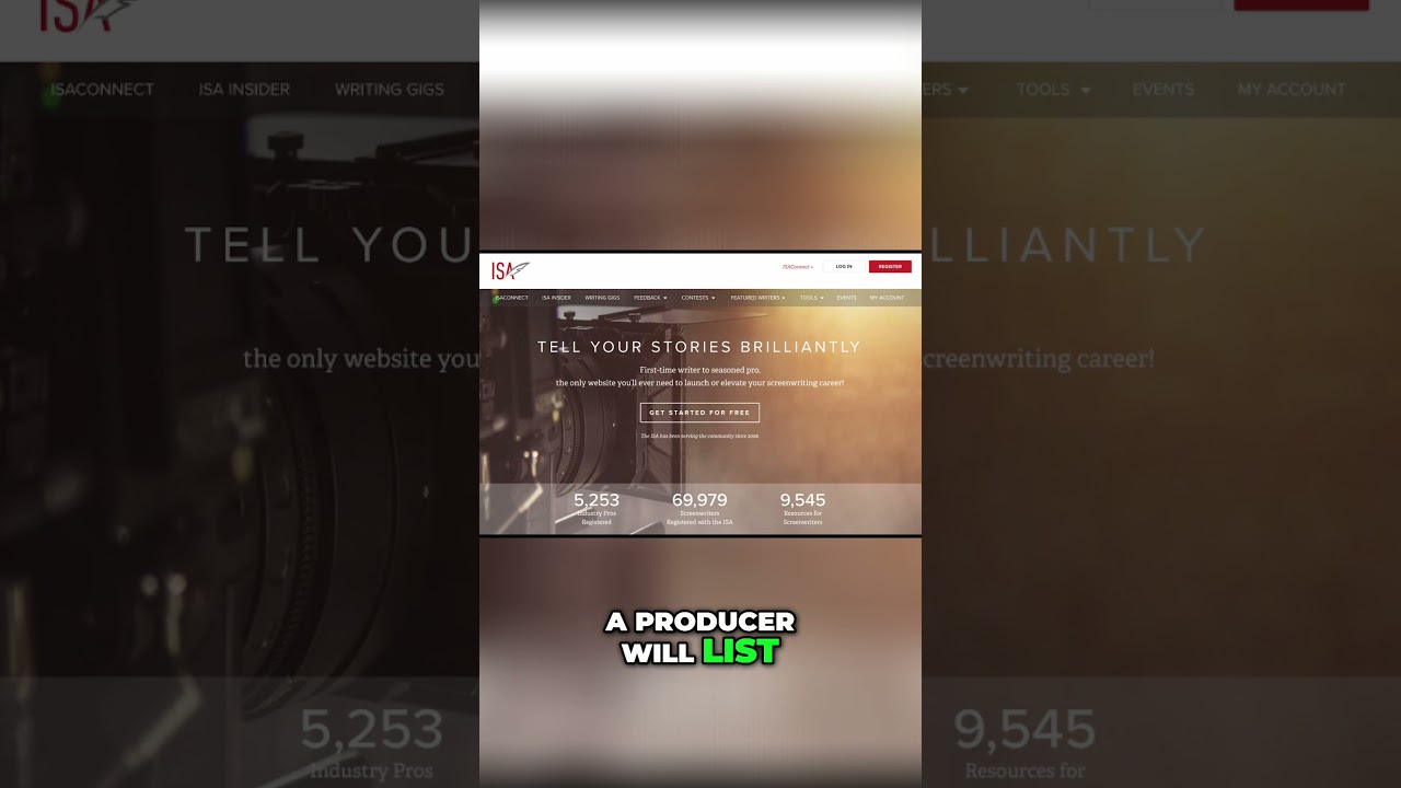 What Is the ISA? Screenwriting Platform for Writers