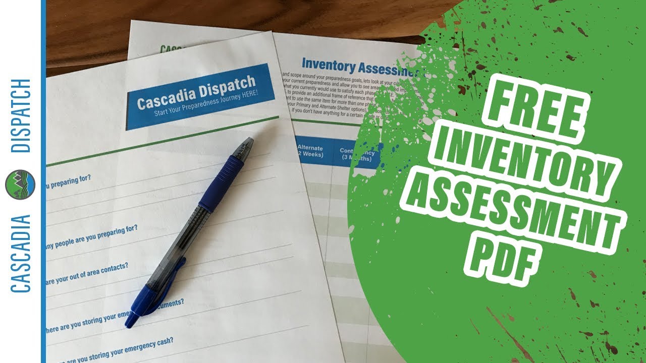 Free Inventory Assessment PDF | A Starting Point | Prepping for Non-Preppers #BetterPrepared