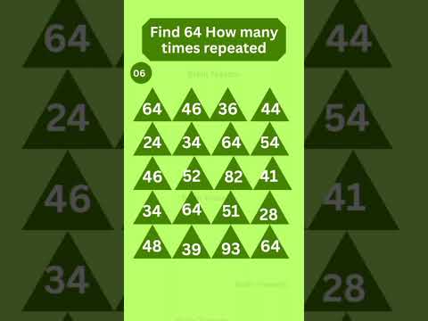 how many times 64? #trendingshorts #puzzle #genius #onlinequiz #knowledge #knockout #viralvideo