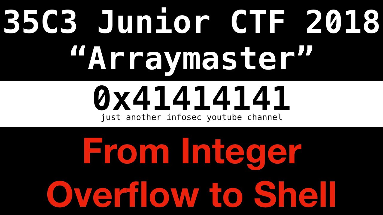 #7 - 35C3 Junior CTF 2018 