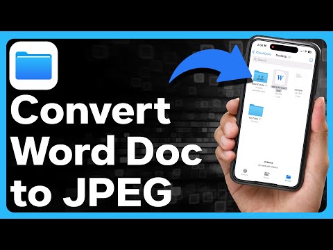 How To Convert Word Document To JPG Image In Mobile