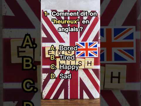 Quiz sur Traduction Anglais-français !!! #subscribe #quiz #connaissance #shortvideo #apprendre