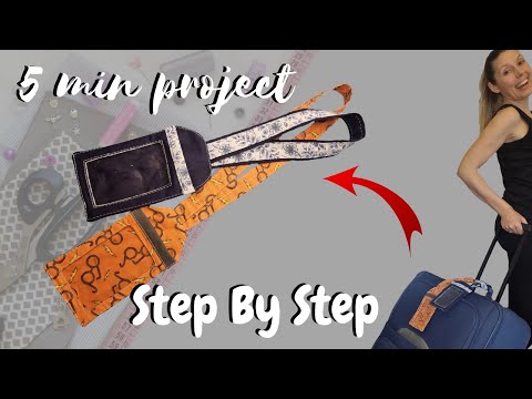 How to make an EASY and QUICK LUGGAGE TAG
