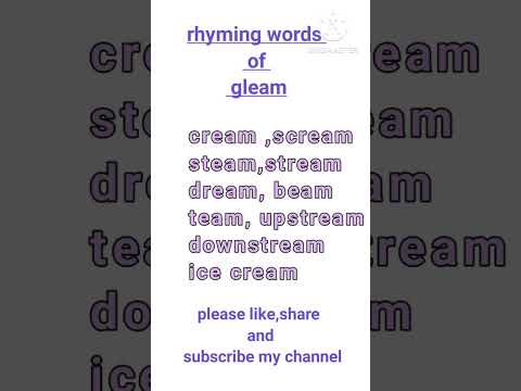Gleam#rhyming words of gleam#gleam ka rhyming words#rhyming #youtubeshorts #english #splendidbrains