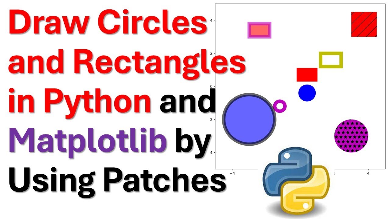 Draw Circles and Rectangles in Python and Matplotlib by Using Patches