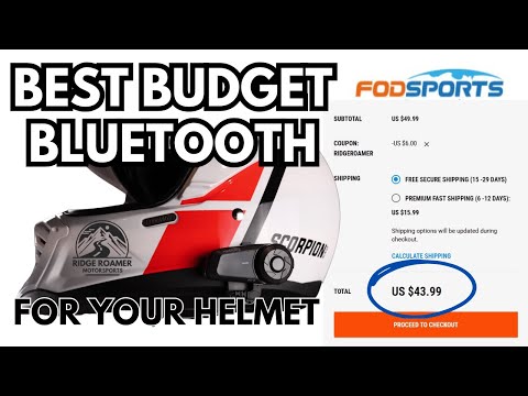 $43.99 SHIPPED! Best Budget Bluetooth Comm System for Your Motorcycle Helmet