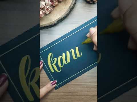 Name lettering...#kanishka.. #calligraphy #viral #shortvideo #youtubeshorts